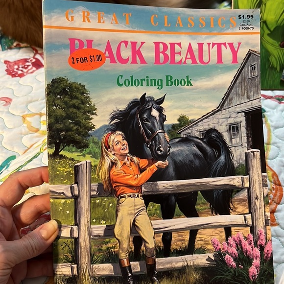 Mixed Lot | Toys | Lot 3 Vintage 993 Great Classics Coloring Books Black Beauty Tom Sawyer Jack ...